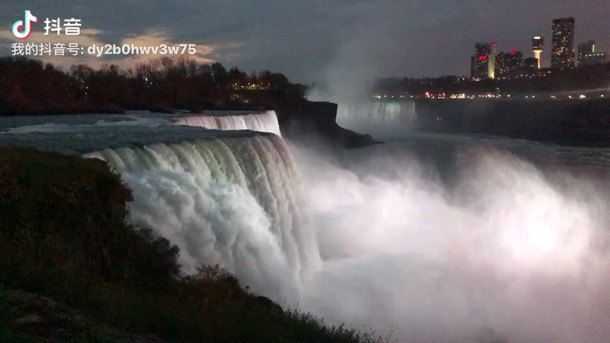 多伦多尼亚加拉大瀑布夜景