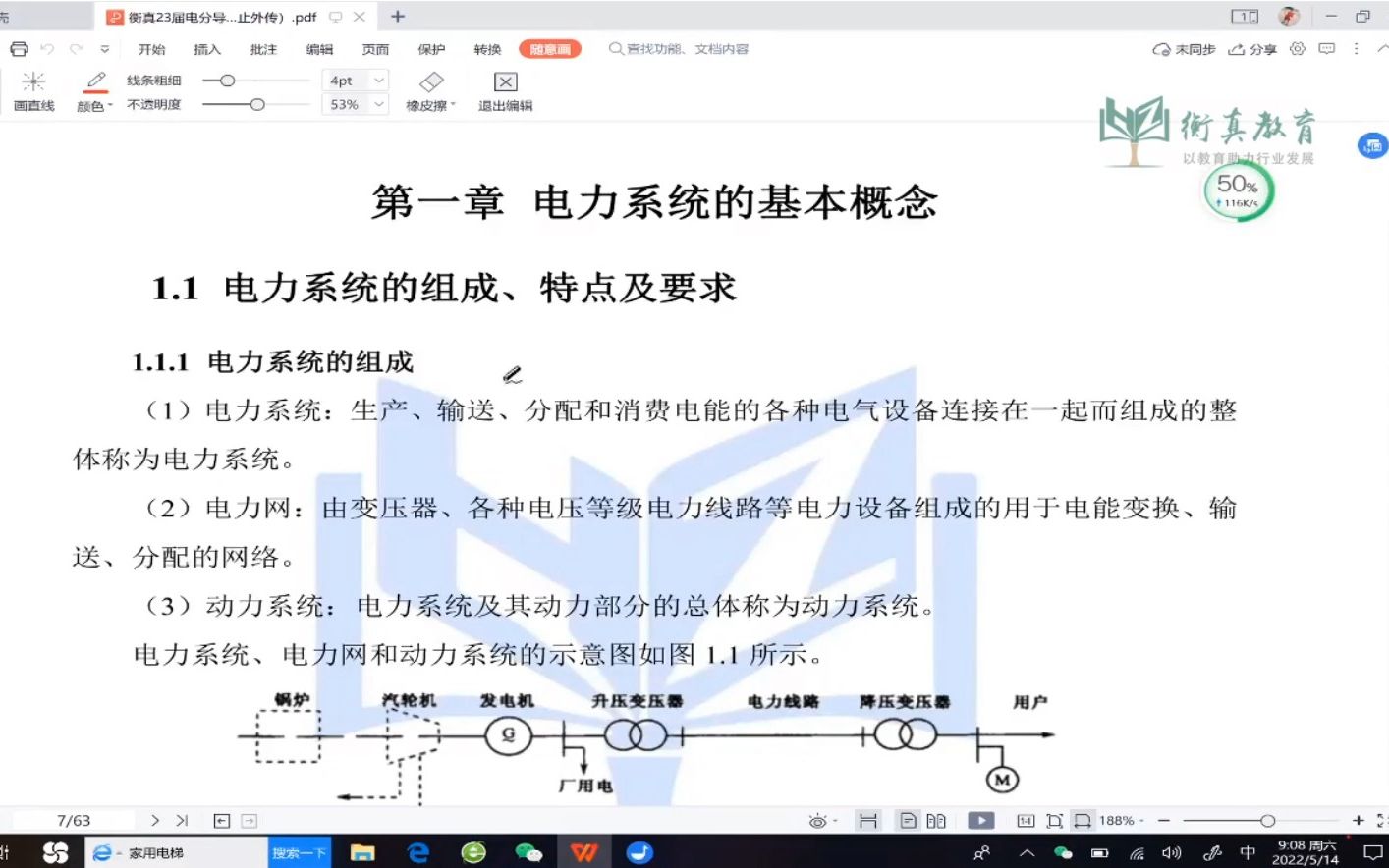 电分1 电力系统组成-部分知识
