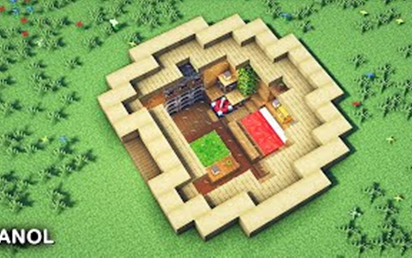 【Tanol】超豪华地下别墅_哔哩哔哩bilibili_我的世界