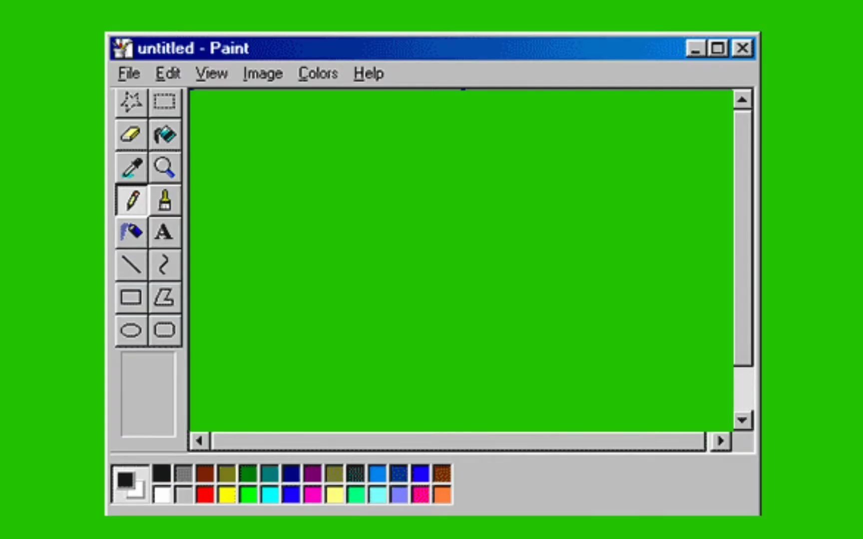绿幕视频素材WINDOWS画板