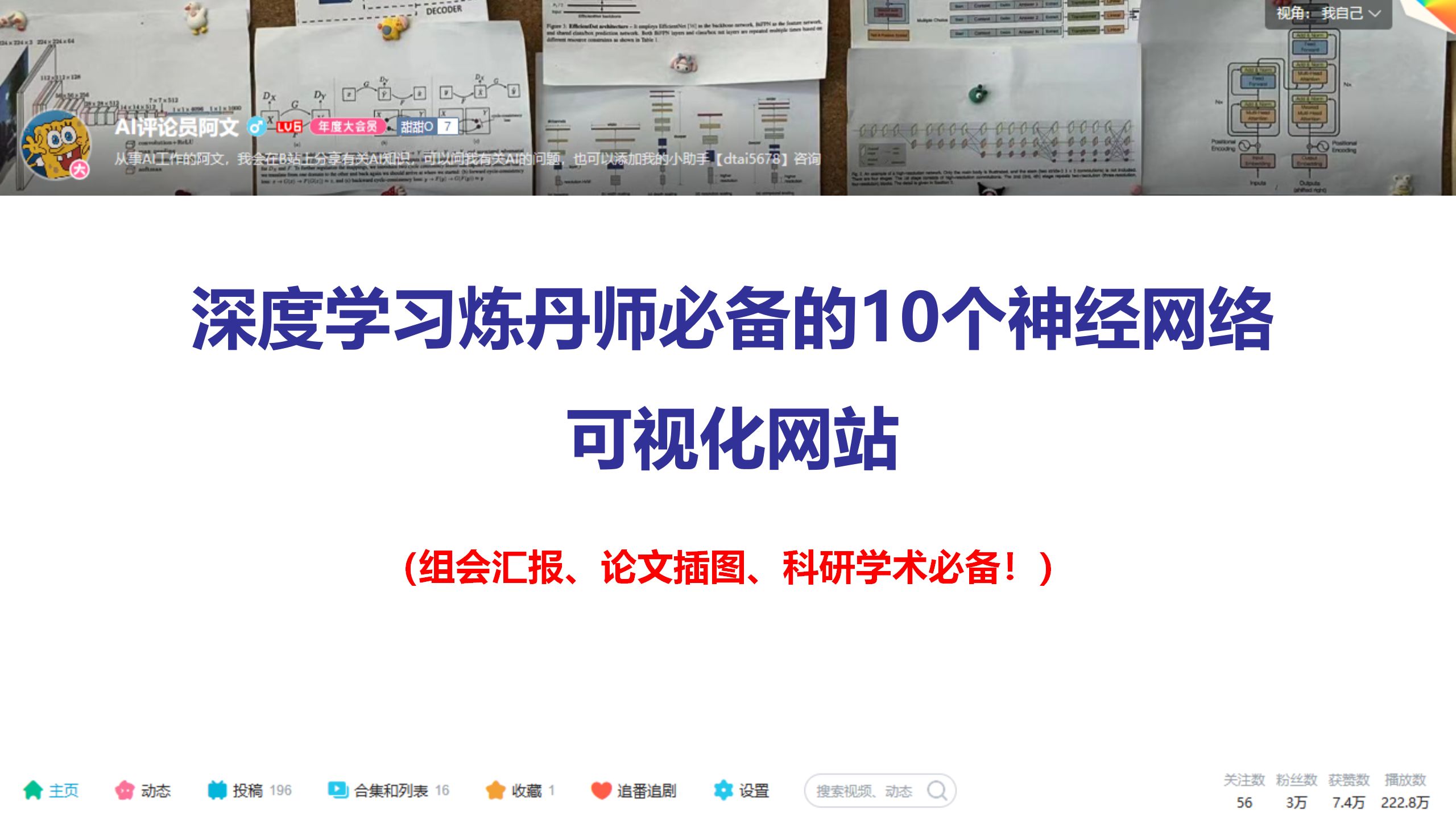 10个神经网络可视化神器,每一个都是组会汇报、论文插图、科研学术...