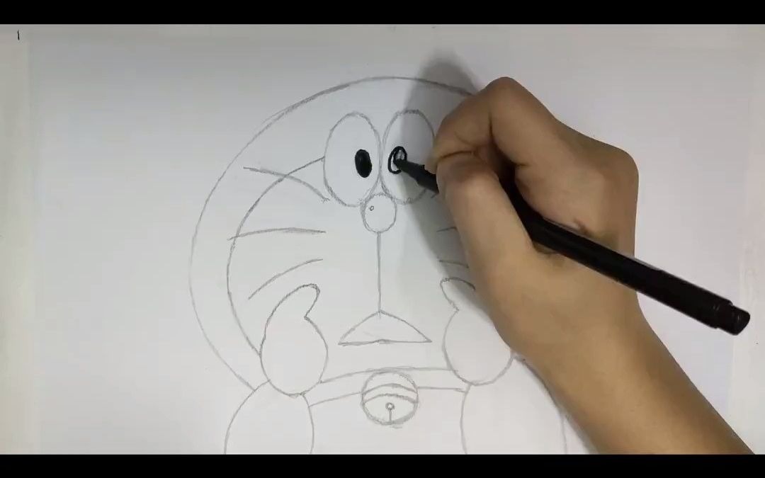 【卡通素描】哆啦A梦系列人物铅笔绘画 简单易懂