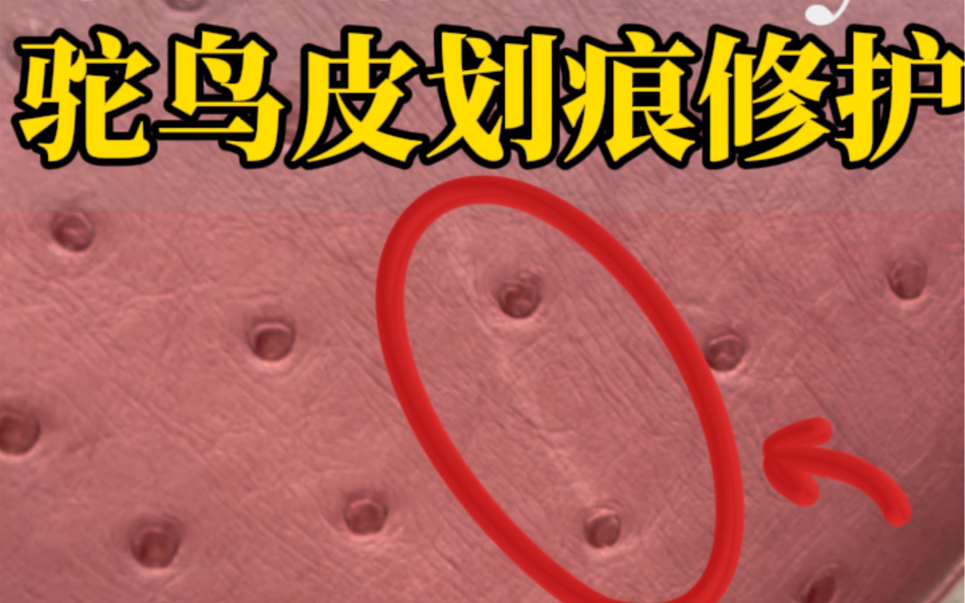 爱马仕Kelly鸵鸟皮划痕局部修护
