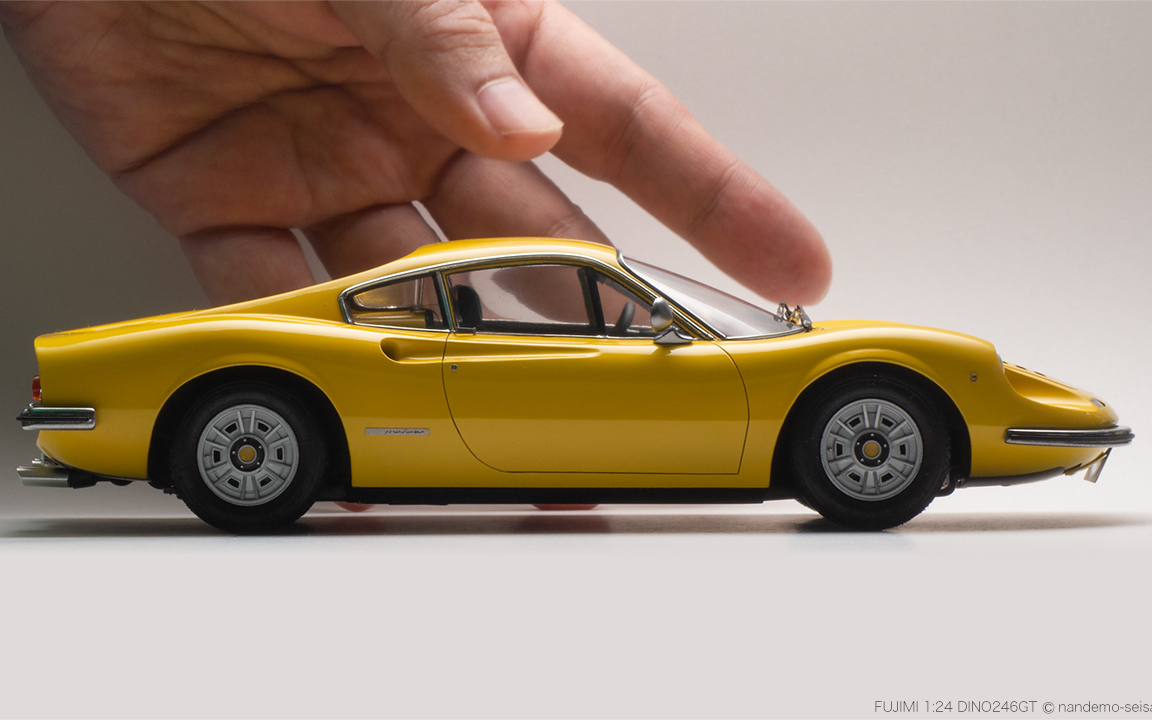 【図解!なんでも制作日記】富士美 1/24 法拉利Dino246GT 汽车模型...