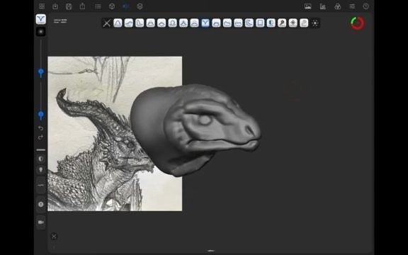 Ipad上用Forger就可以实现像电脑上的雕刻建模操作