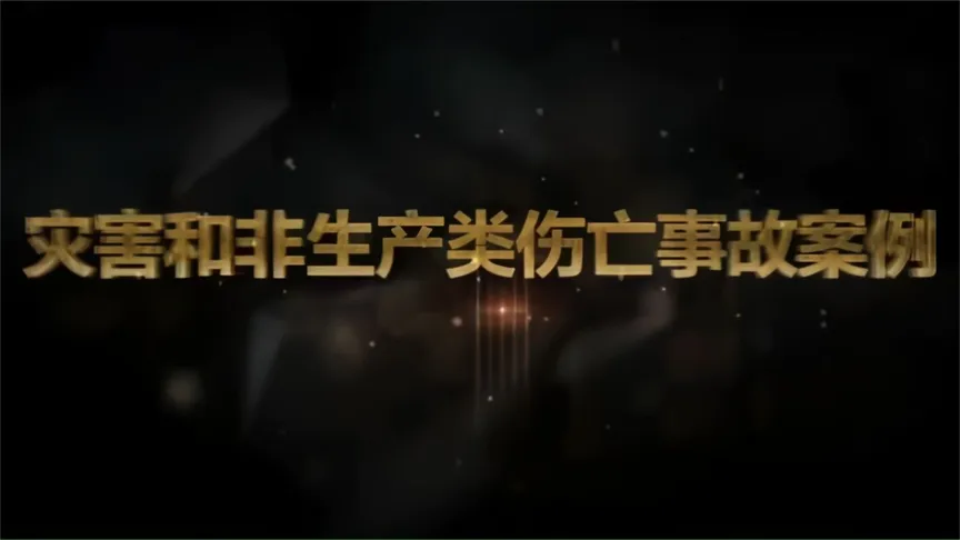 安全生产警示教育片系列08 灾害和非安全生产类事故案例.mp4
