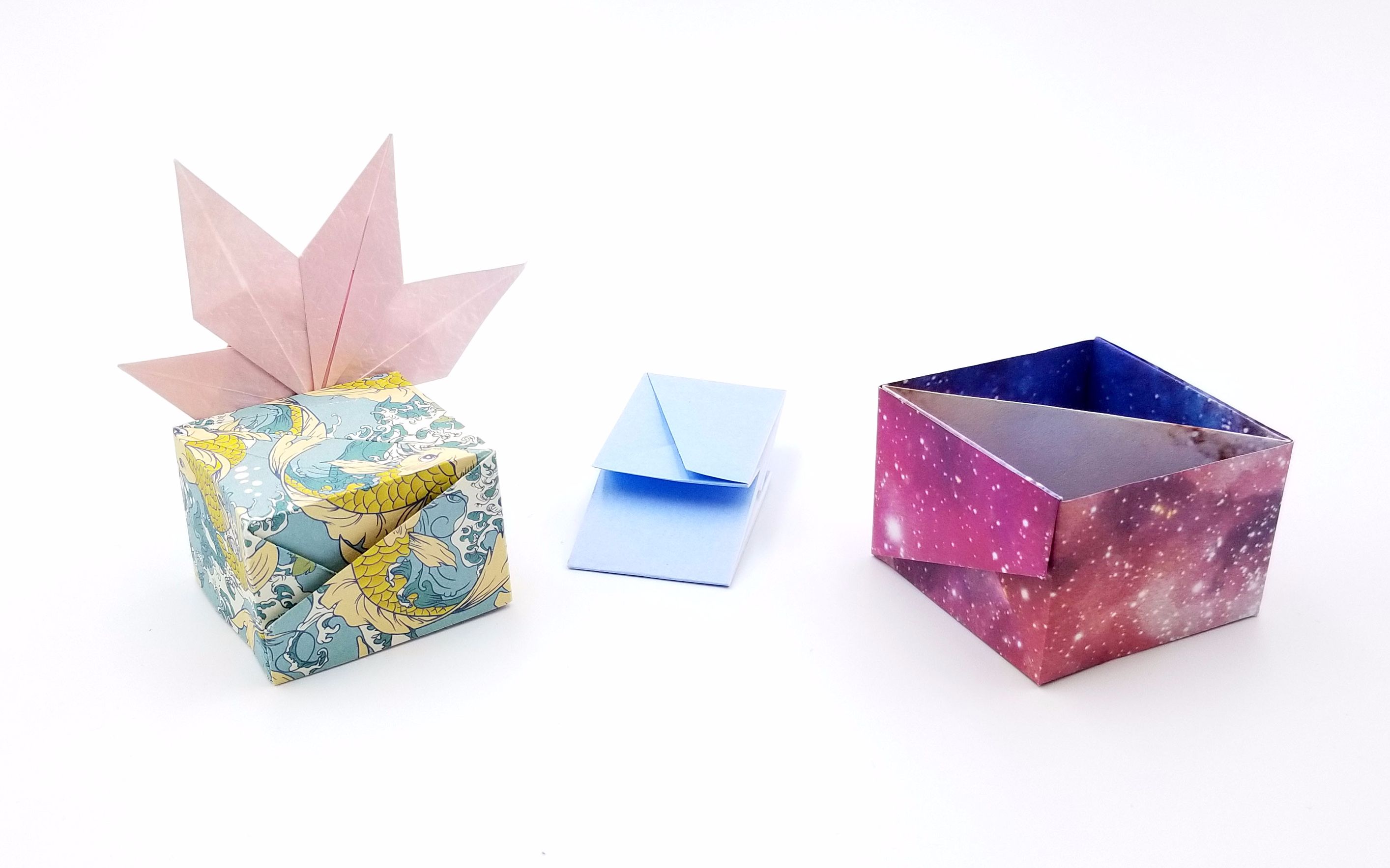 【折纸-教程】这个有分隔的盒子简单实用,竟然还能压平