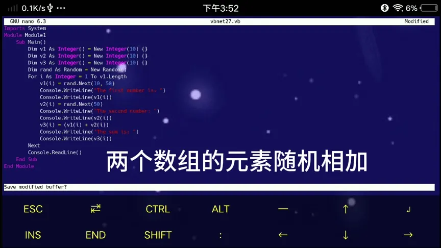 visual basic编程学习,两个数组的元素随机相加,for循环结束。