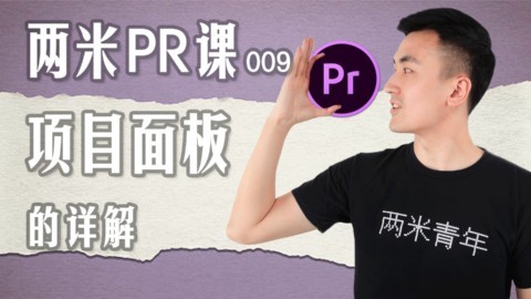 两米青年教你简单学PR电脑剪辑软件009:详解项目.