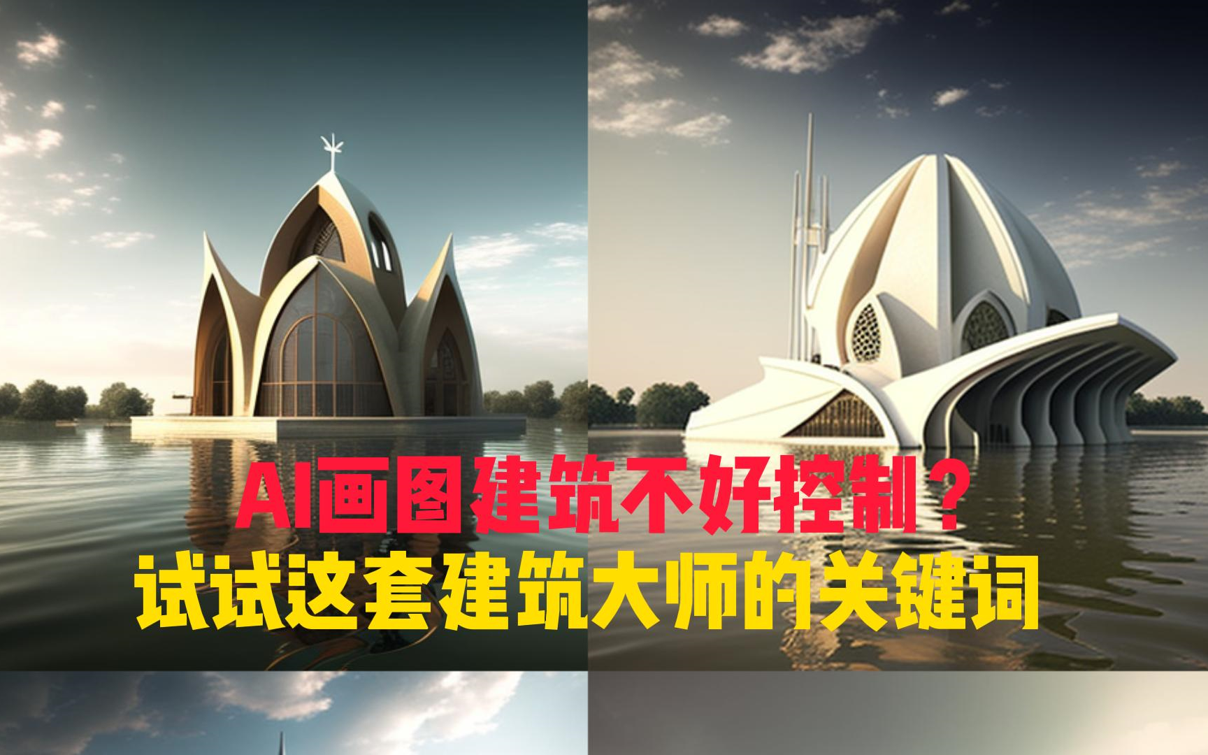 AI画图建筑不好控制?来试试这套建筑大师的关键词。