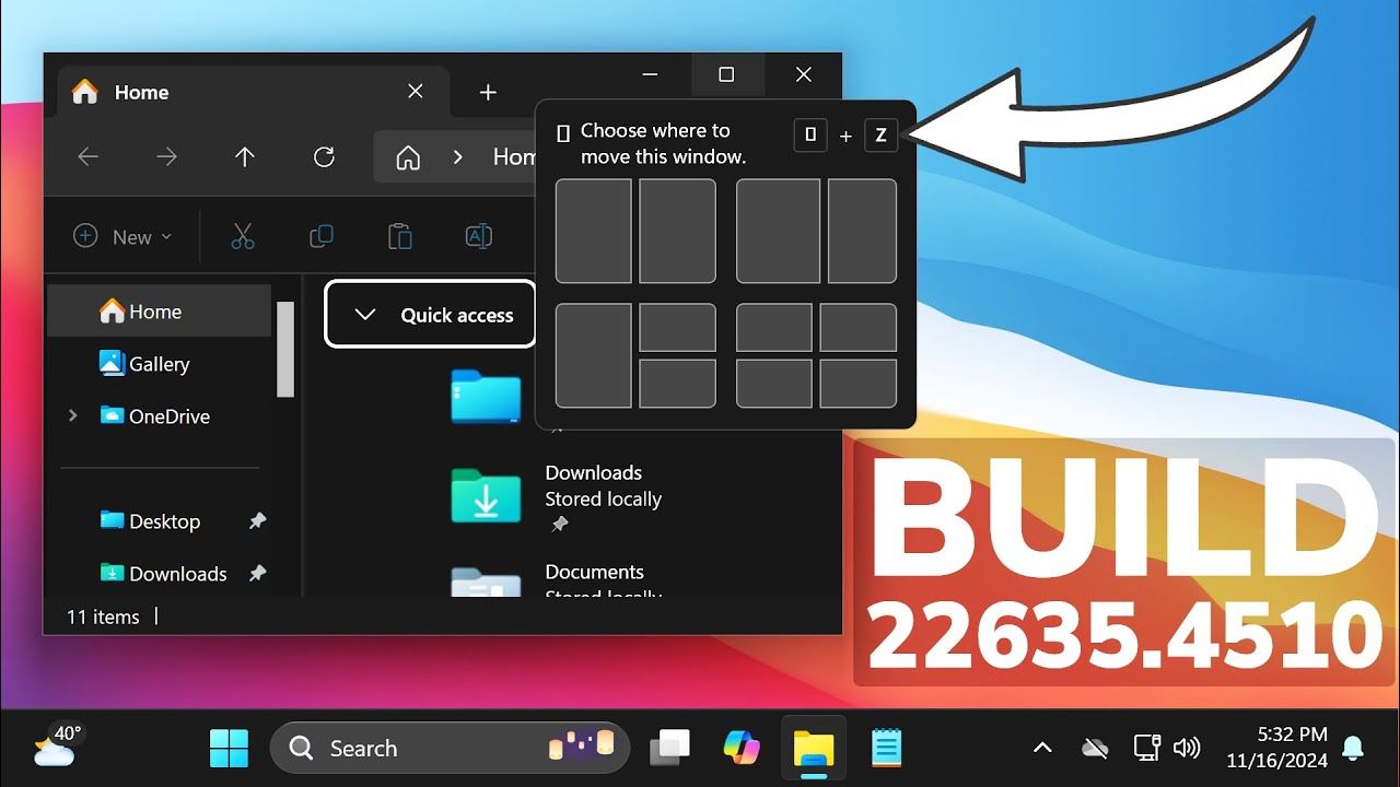 ...11 23H2 最新版 Build 22635.4510(Beta)系统更新:增强任务栏!优化...