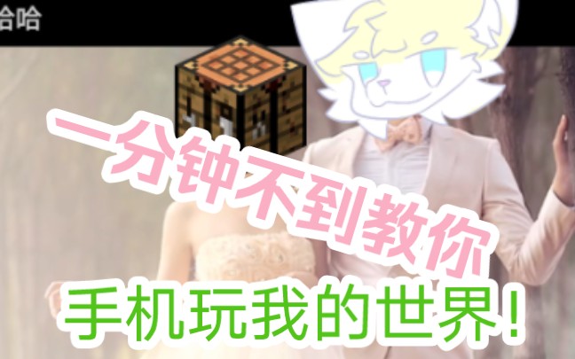 手机游玩我的世界超教程!(只限安卓)_我的世界_教程