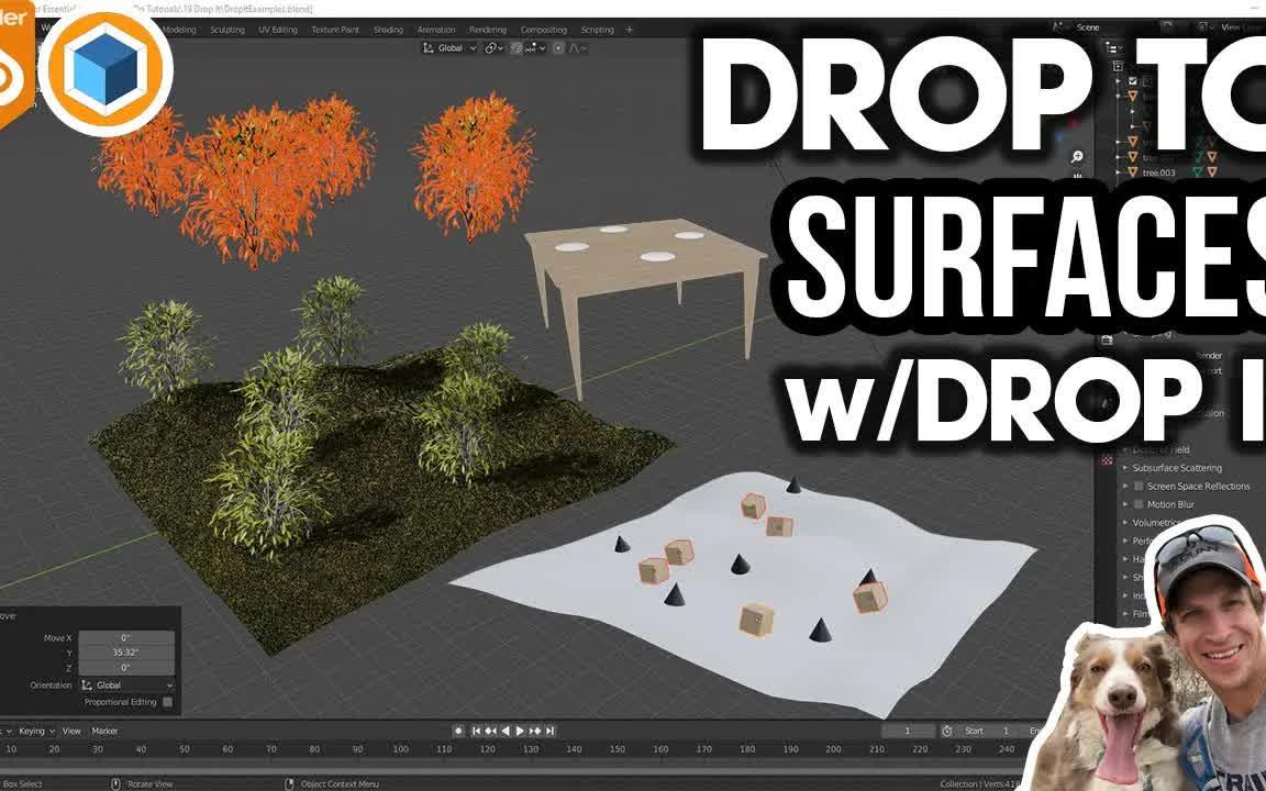 iBlender中文版插件DropIt 教程使用 Drop-It 在 Blender 中将对象拖放到...