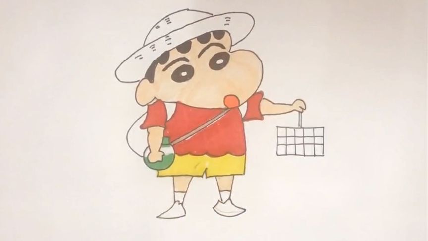 蜡笔小新简笔画