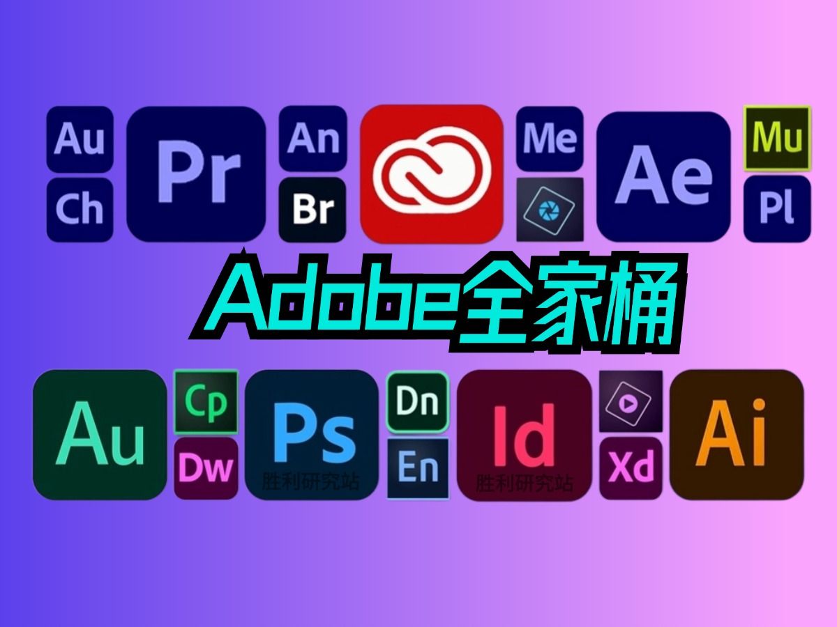 ...强大的Adobe全家桶软件都是做什么用的,你知道吗?PS PR AI AE ...