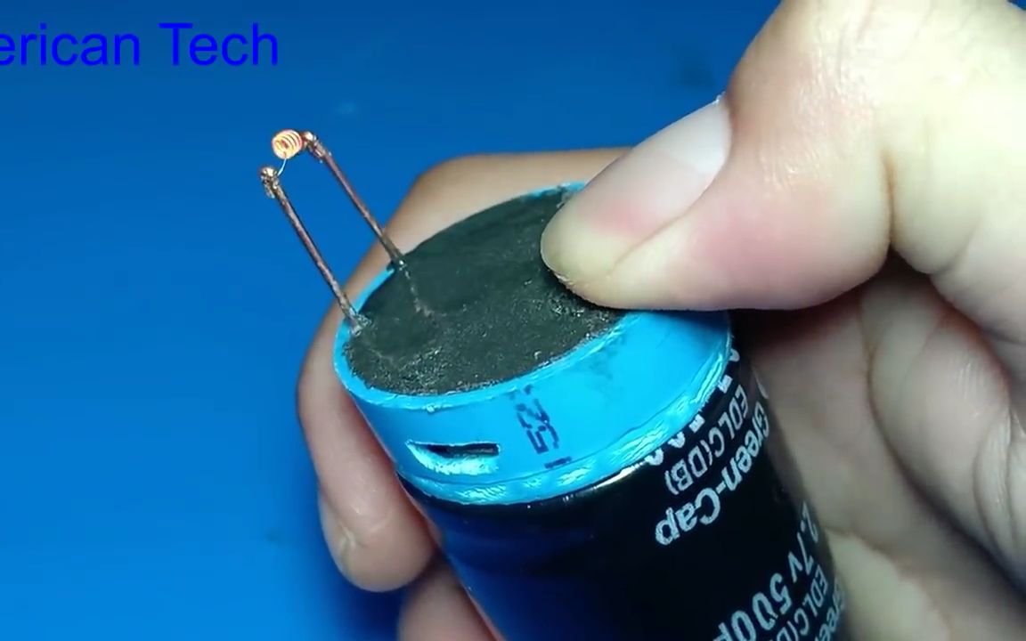 【超级电容】用超级电容做的电子打火机,不烧油不烧气~