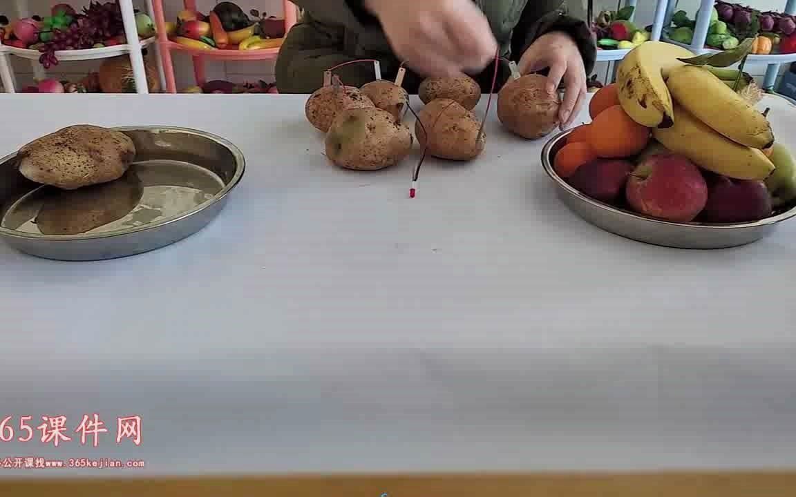 幼儿园优秀比赛微课大班科学实验《果蔬发电》