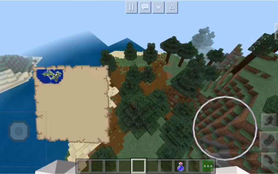 mc种子介绍#3 看似出生在大陆上,其实是一个大岛?岛上还有巨型针叶林