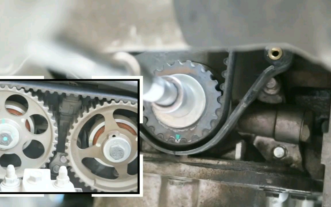 汽车正时皮带你定时更换了吗?可别忘记这个重要部件。别克凯越更换...