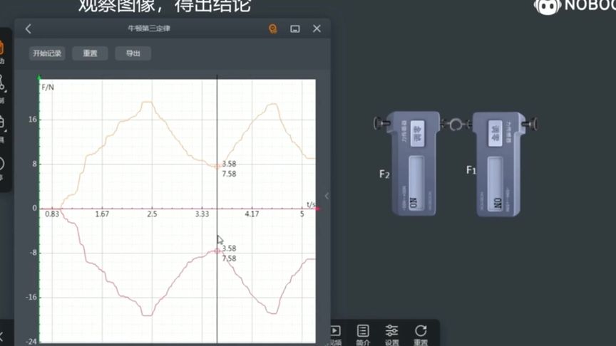 用DIS研究牛顿第三定律