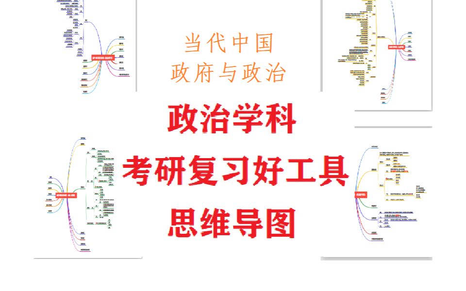 考研复习】政治学 当代中国政府与政治 思维导图 mindmaster mindmap
