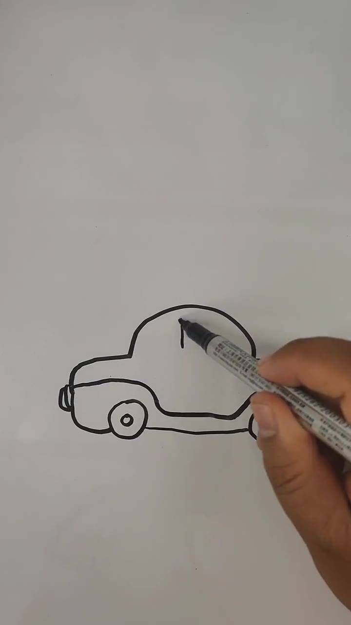简笔画教程--小汽车