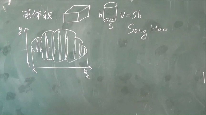 【微积分】《高等数学》全程 教学视频 第59期-定积分应用-求体积