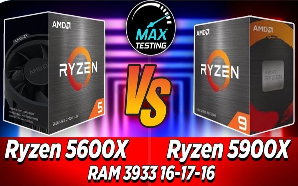 R5 5600X 4.75Ghz 超线程开启 vs R9 5900X 4.75Ghz 超线程关闭 CPU...