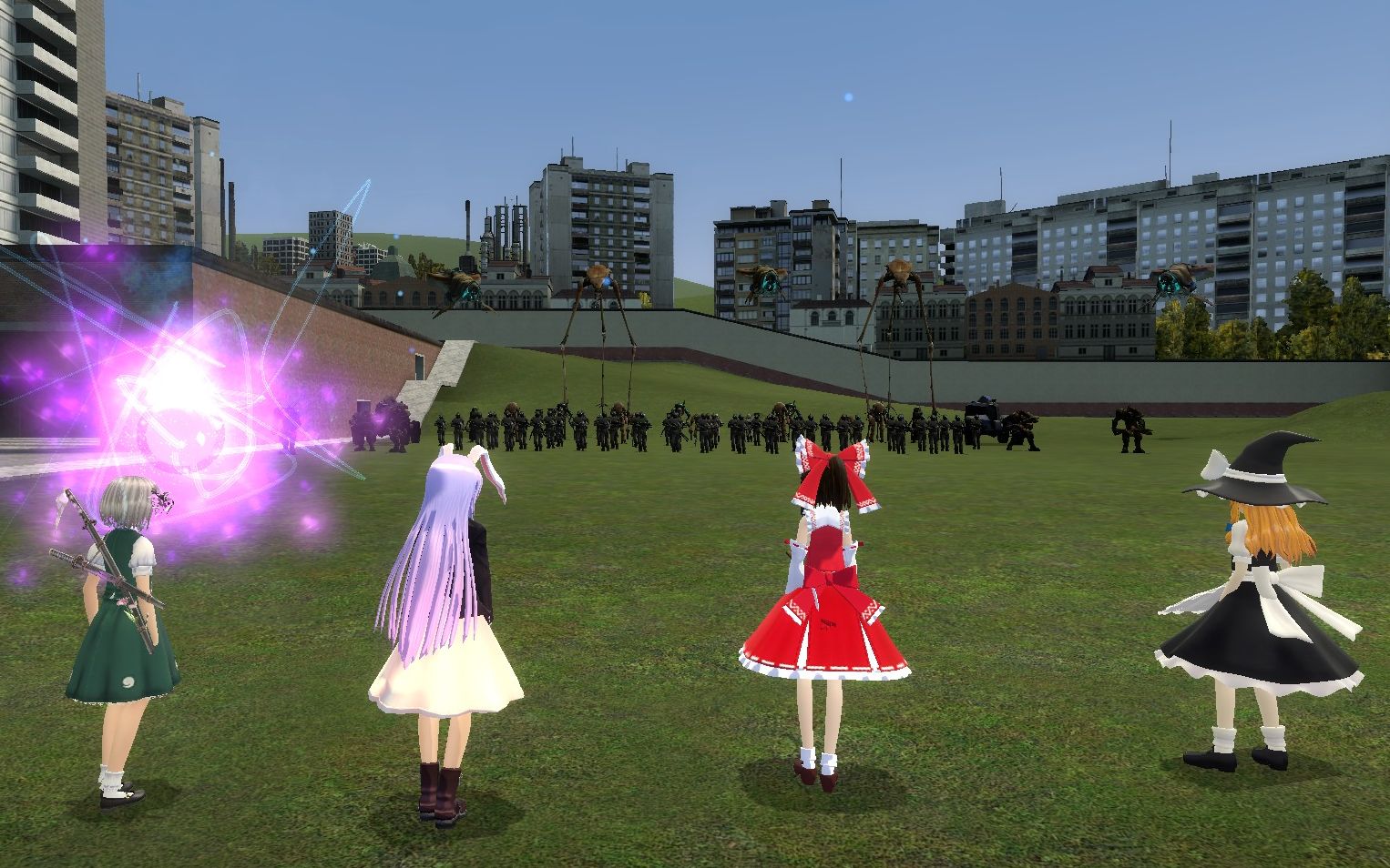 GMOD NPC大战:东方人物vs联合军