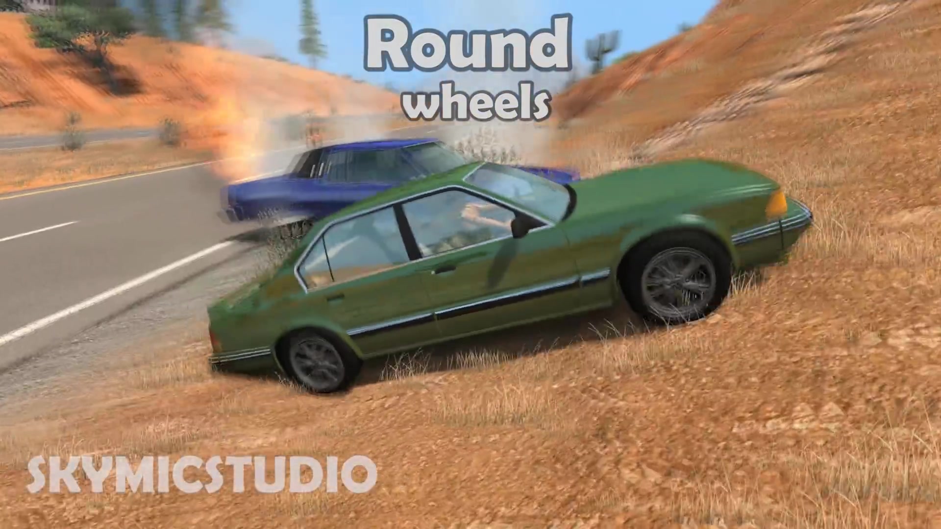方形vs圆形车轮#1 - Beamng drive - SkyMicStudio
