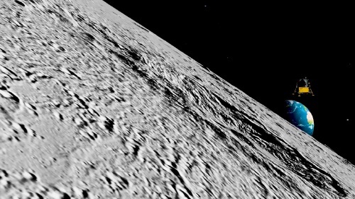 中国载人登月,登月舱降落月球!我终于模拟出来了