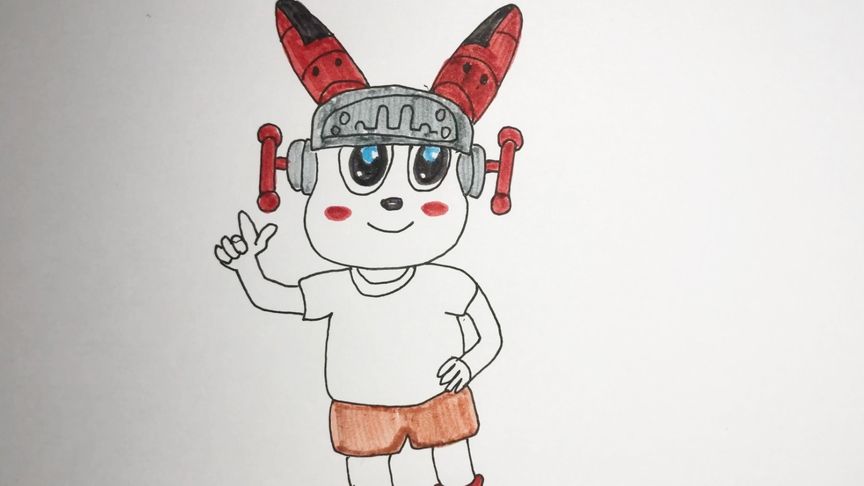 简笔画小小机器人,几分钟搞定,让我们跟随音乐画起来吧!