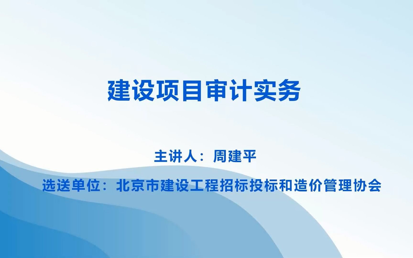 建设项目审计实务
