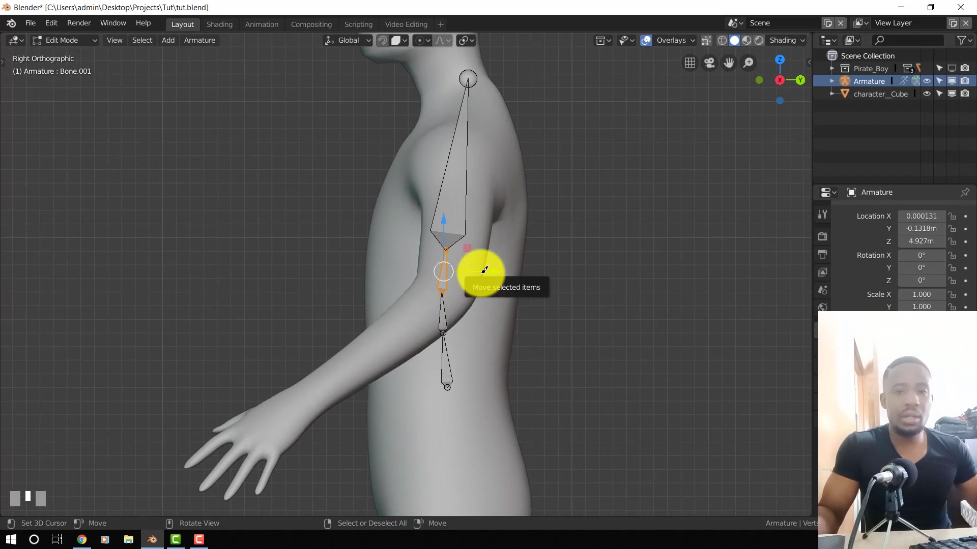 Blender 教程 在blender 2.8中绑定一个角色