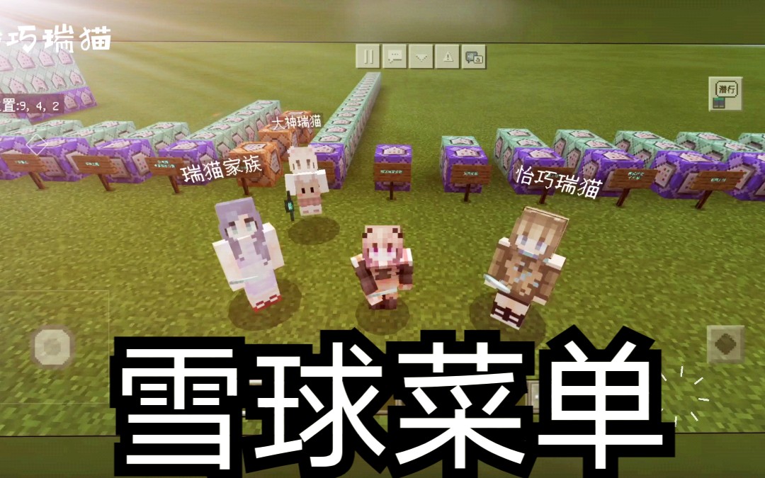 我的世界雪球菜单玩家传送