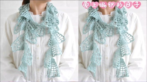 钩针围巾,瞬间提升你的时尚感
