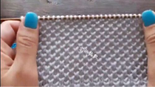 零基础也能织!超美棒针花样编织教程手把手教你