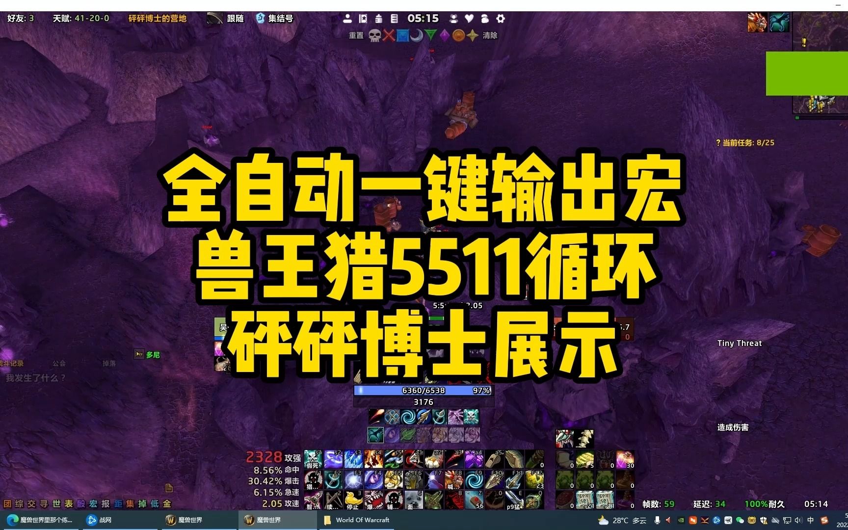 TBC-猎人5511一键宏木桩演示
