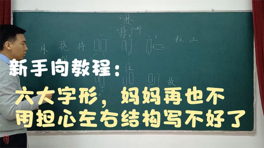 【硬笔书法左右结构(精简版)】5、左右结构六大字形