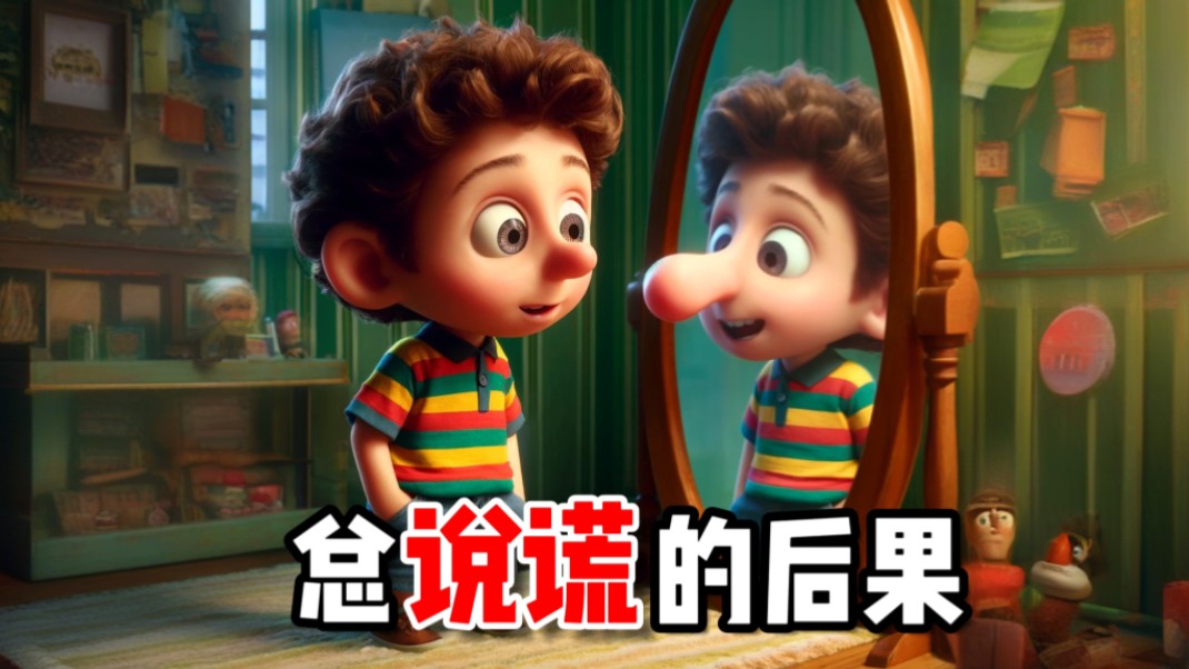 儿童故事《总说谎的后果2-10岁儿童睡前故事有声绘本