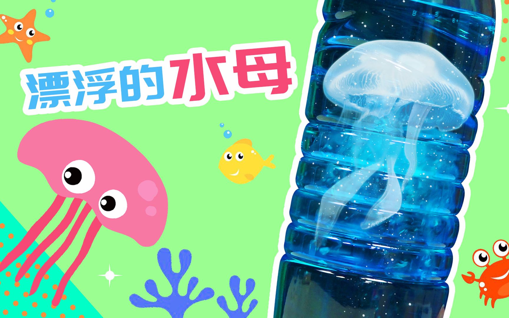 趣味浮力实验:制作一只漂浮的水母