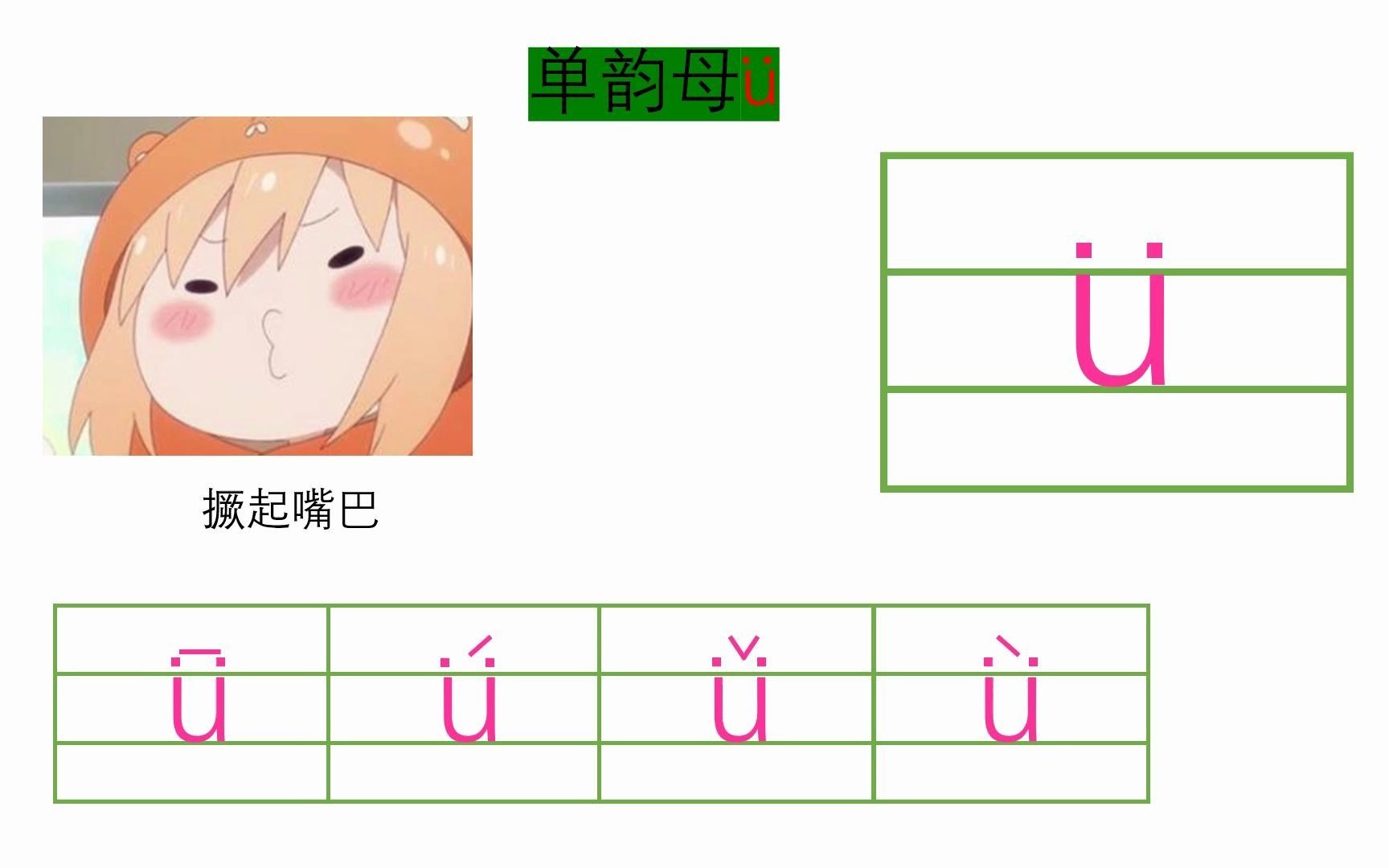24个韵母及标调---PPT课件