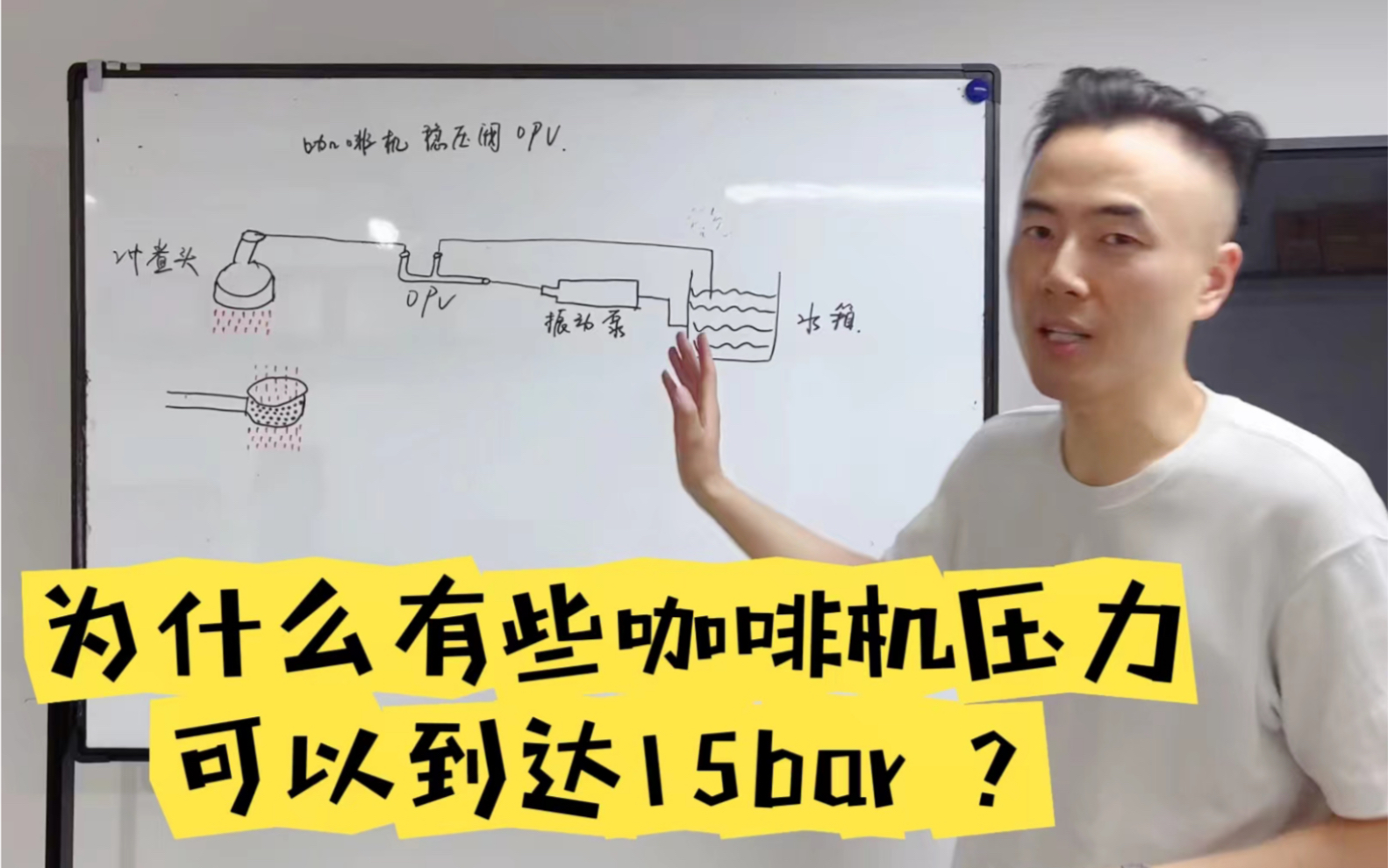 买了台15bar压力的咖啡机,却改回9bar,正确还是傻缺?咖啡机OPV了解...