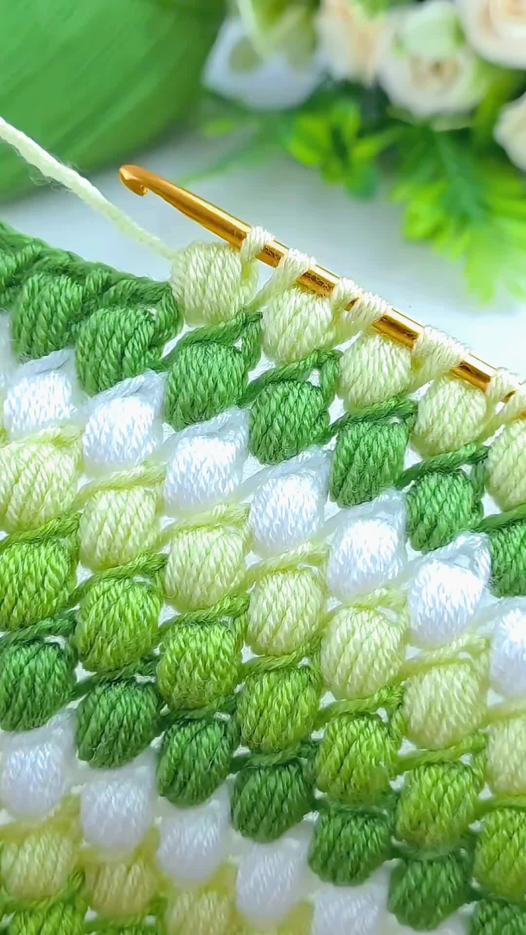 #手工编织零基础教学 #钩针针法 #手工毛线编织 #手工钩织教程 #爱...