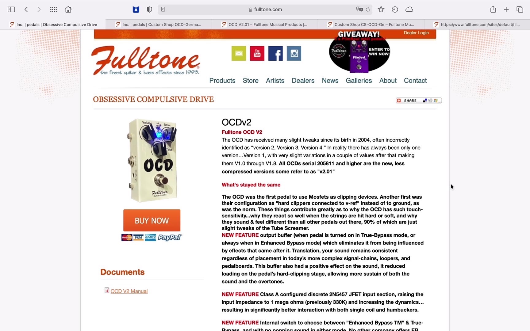 Fulltone OCD - LINE6