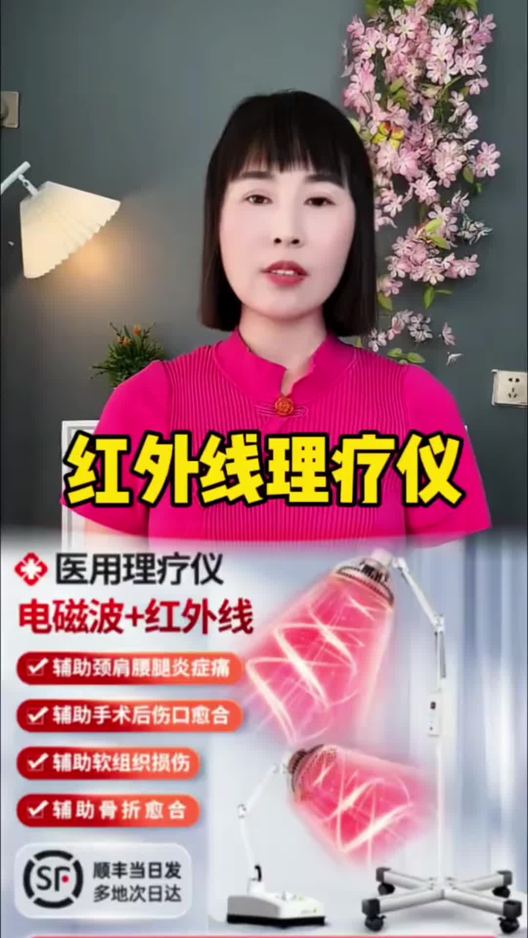 华畅医疗特定电磁波治疗器家用电烤灯医用远红外线理疗仪膝盖