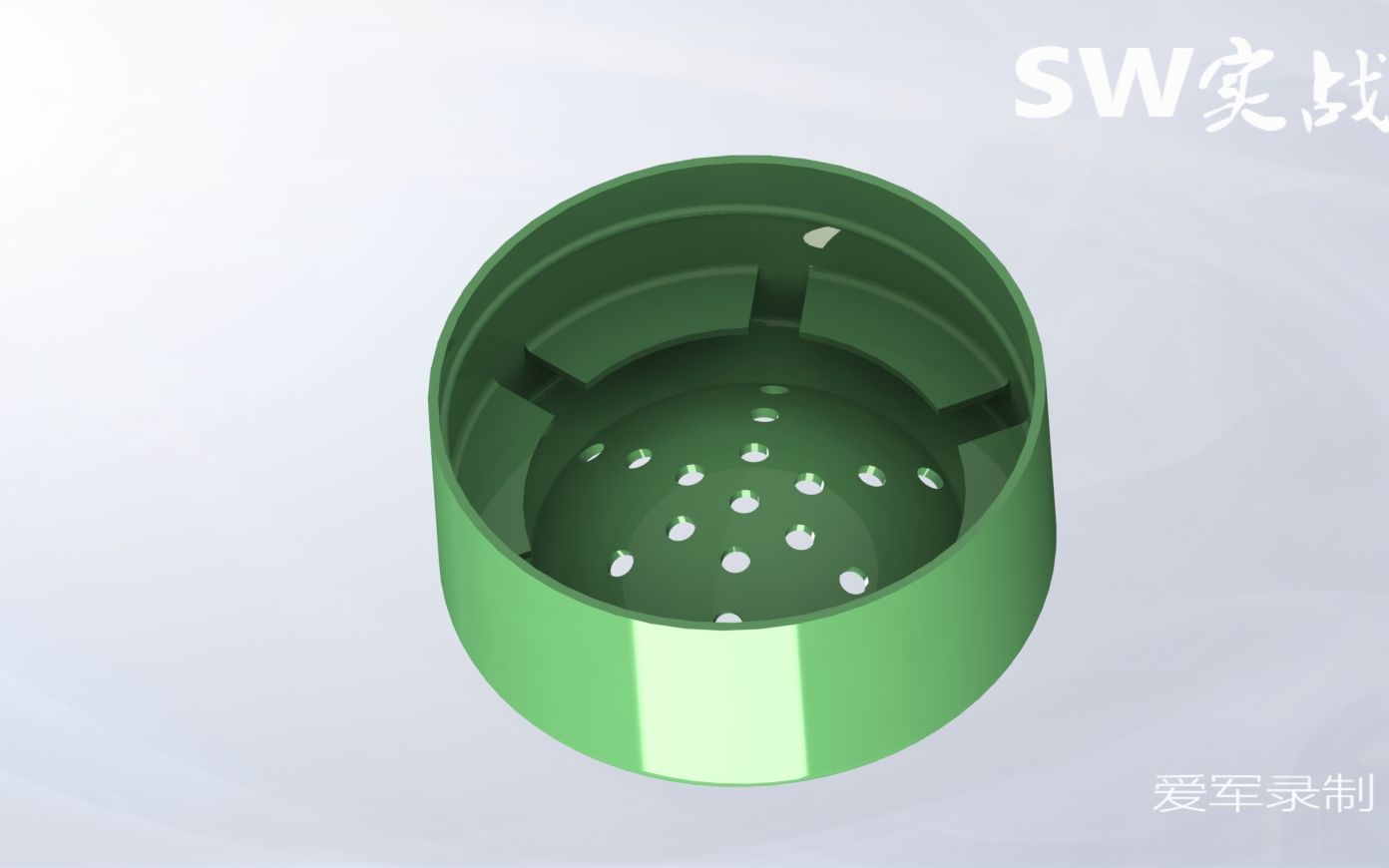 solidworks教程SW实战营塑料盖子的绘制方法