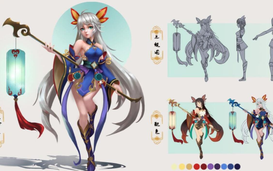 3D人物建模-仙气十足的美少女模型制作过程