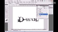 DWAR英文logo字体ps设计视频教程