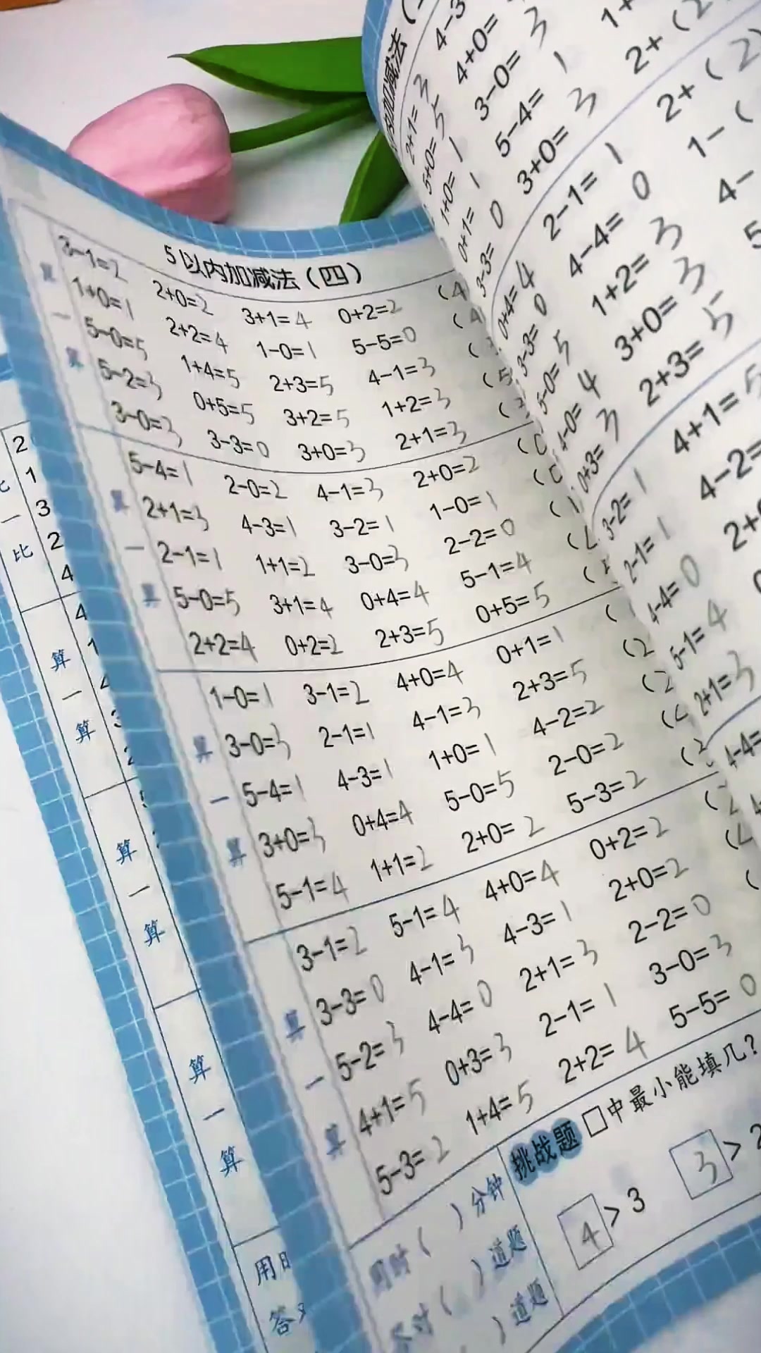 幼小衔接口算10000道幼儿园大班数学题5/10/20以内加减法练习册#...